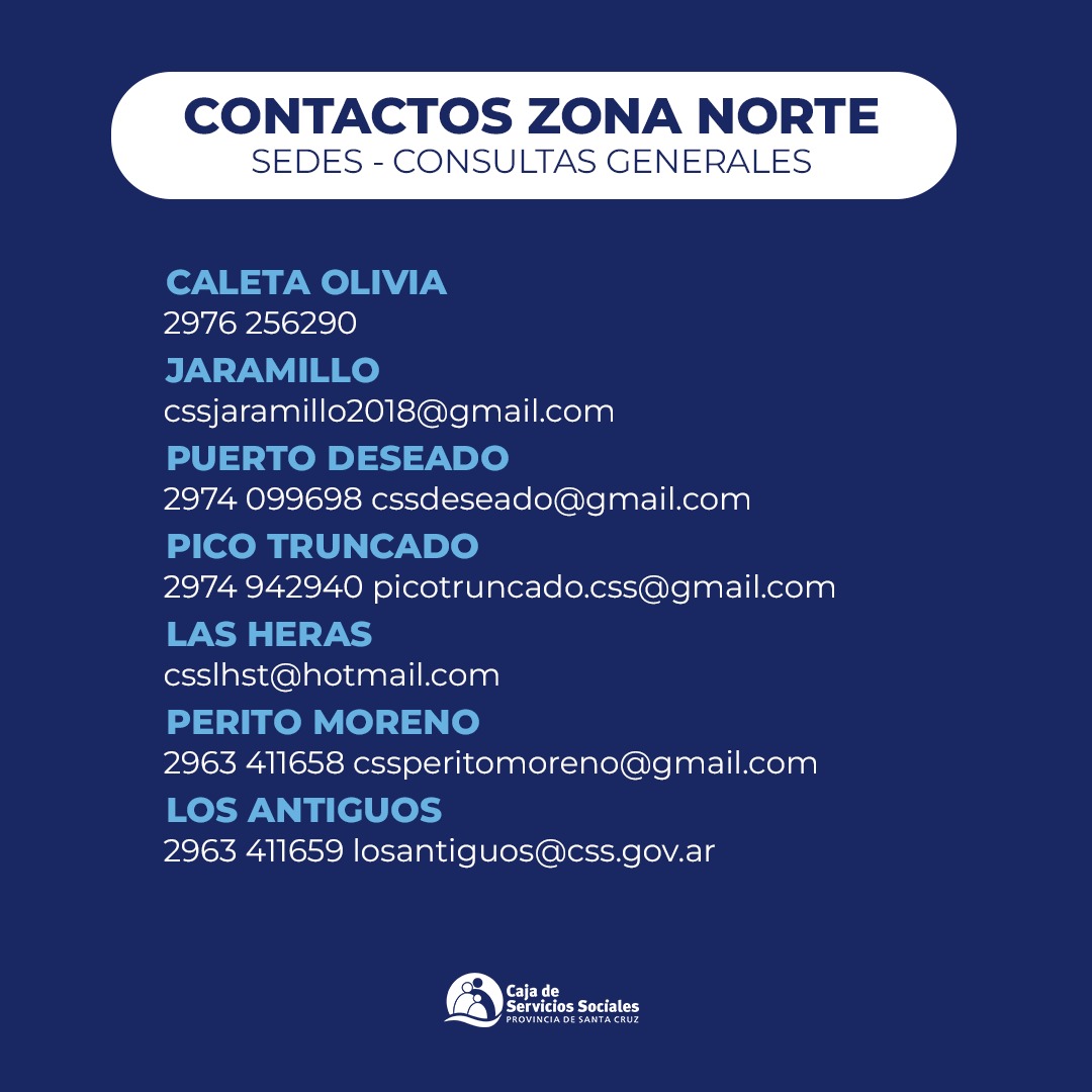 Medios de contacto – Caja de Servicios Sociales